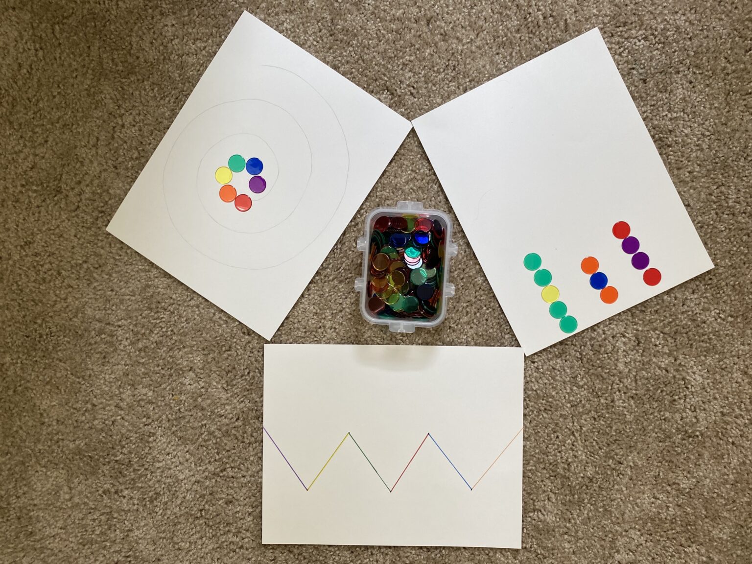 Tracing Patterns With Counters – Mommy Fables