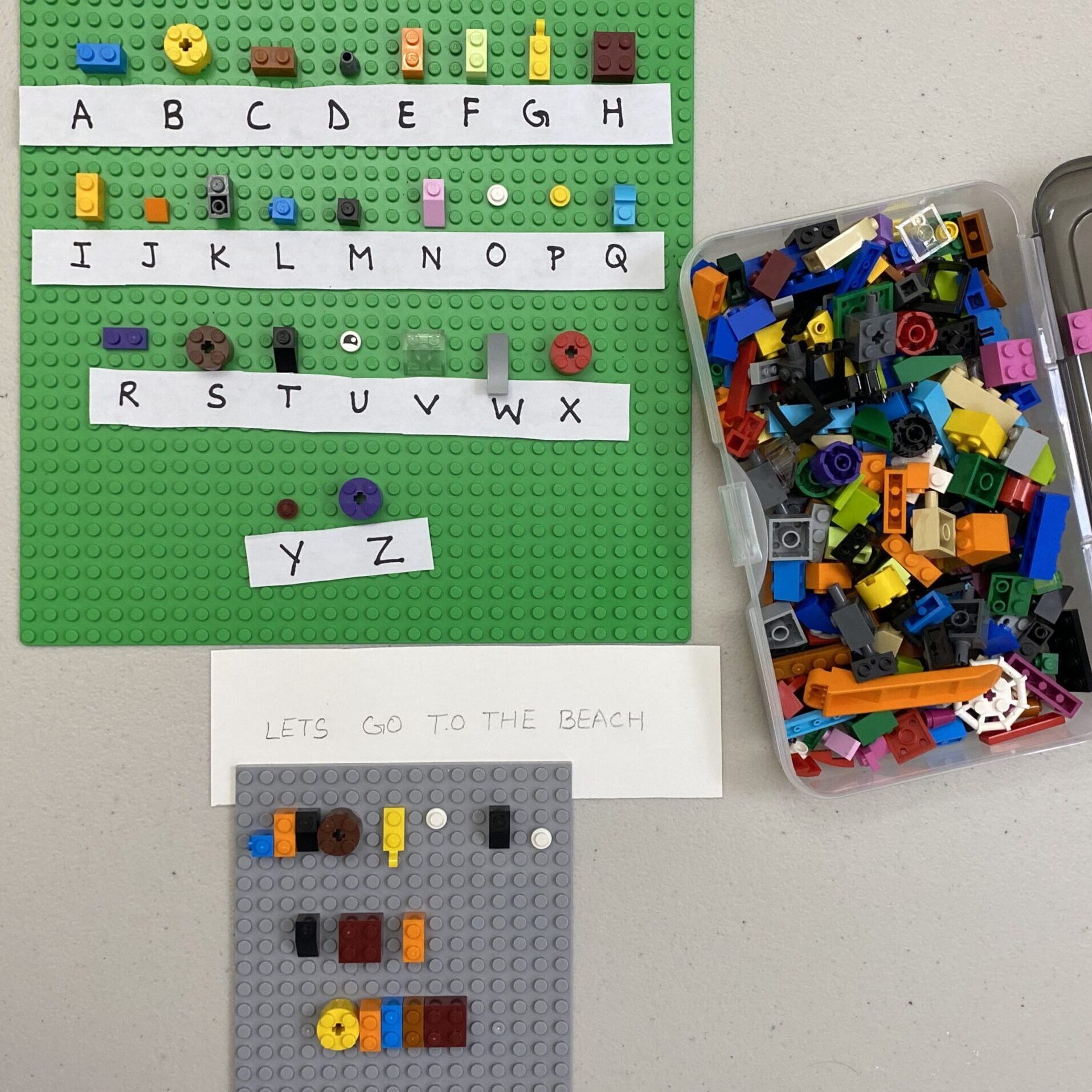 Secret code with lego | Mommy Fables